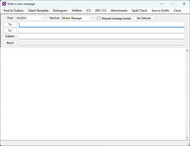 Sending A Radiogram Via WinLink – Stormstown Dispatch